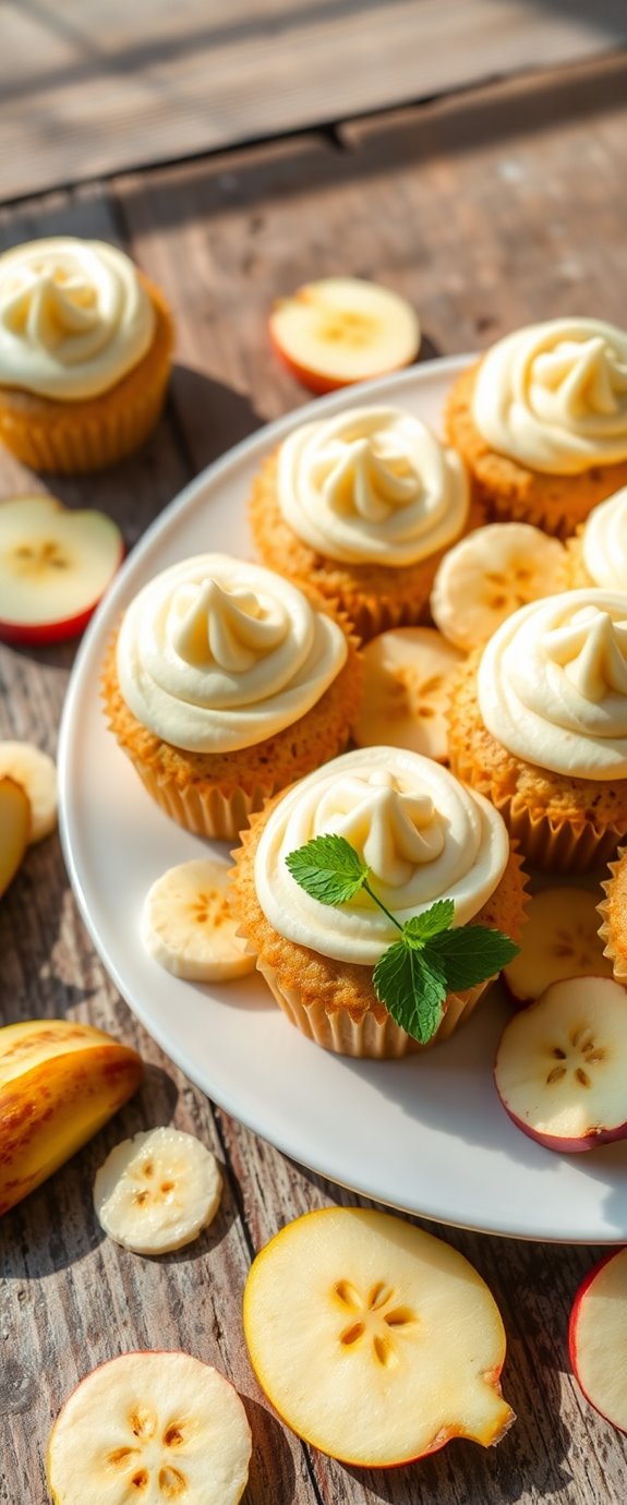 Banana Apple Cupcakes