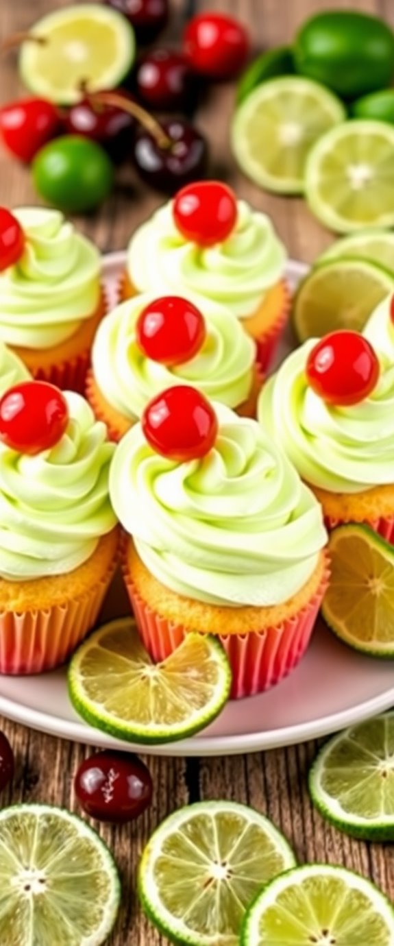 Easy Cherry Limeade Cupcakes