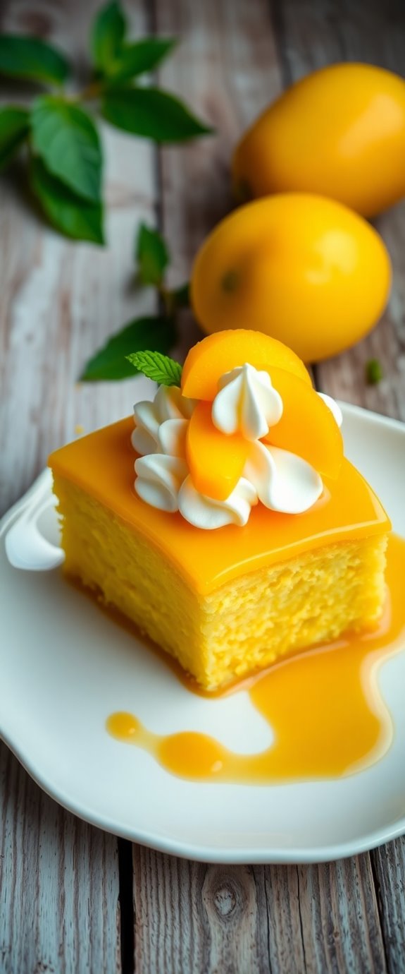 Mango Pudding Cake Recipe