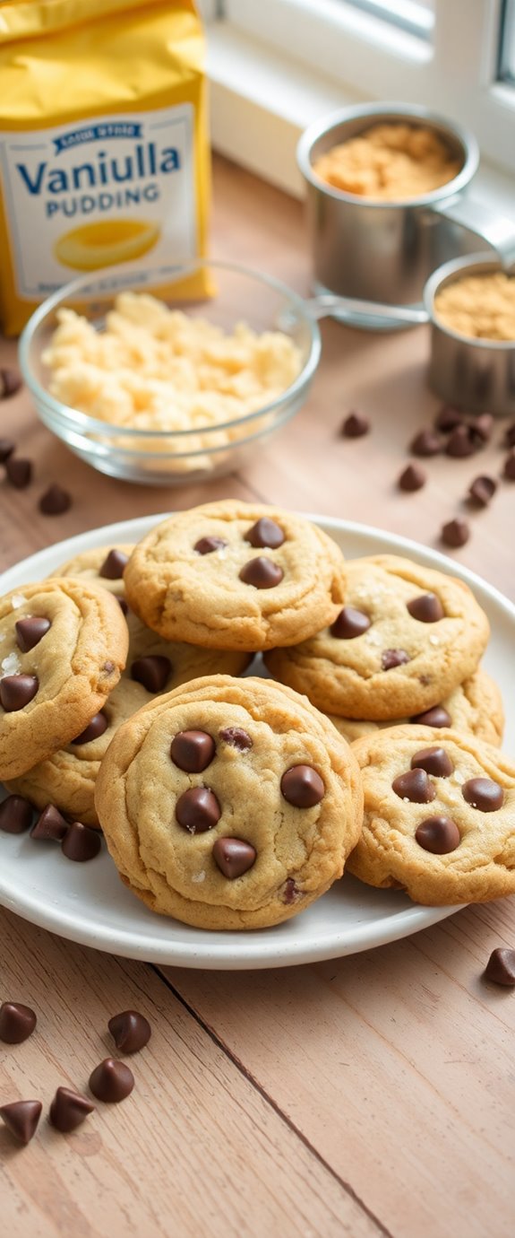 Chocolate Chip Cookies Using Pudding