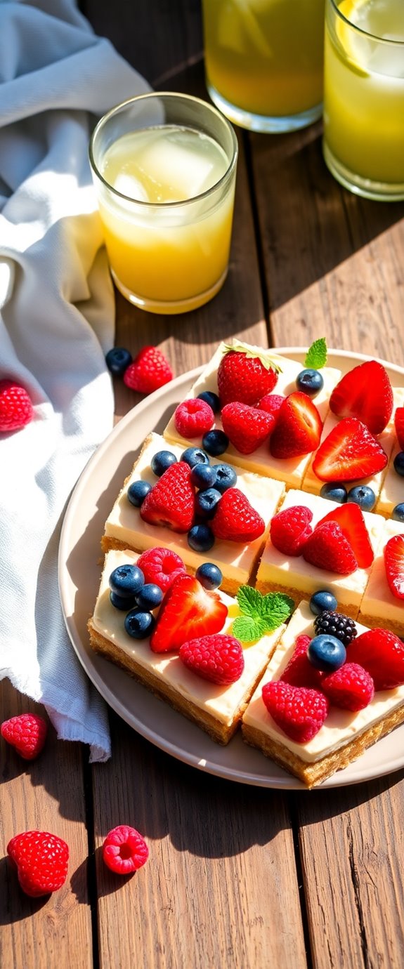 Summer Cheesecake Bars